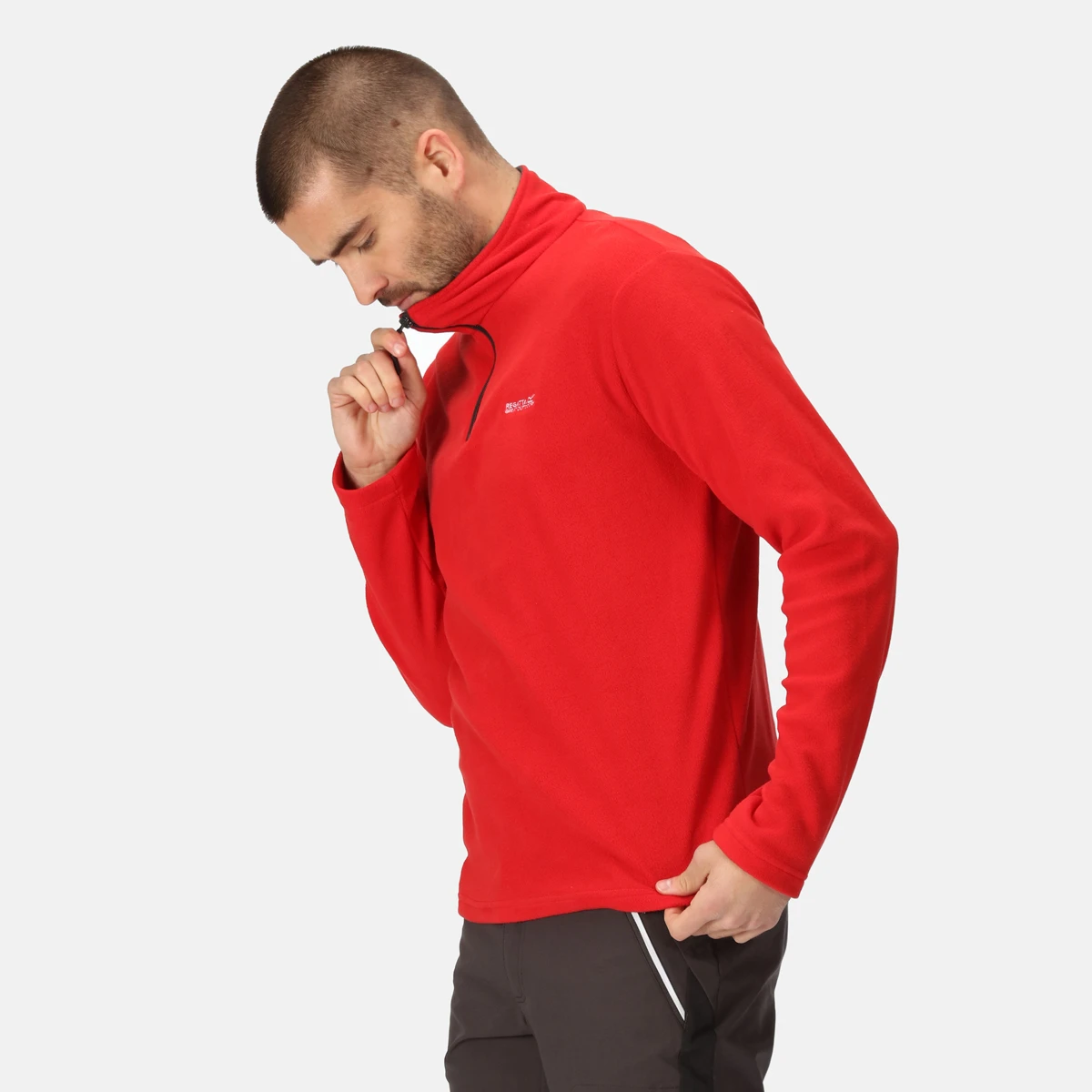 Thompson Lightweight Half Zip Fleece Danger Red | Kilkenny Design