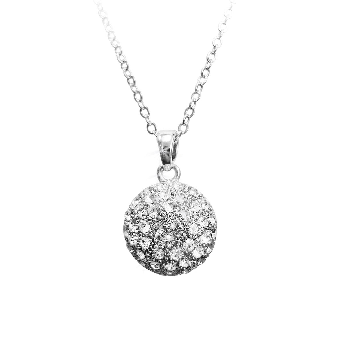Silver Pendant Pave Ball | Kilkenny Design