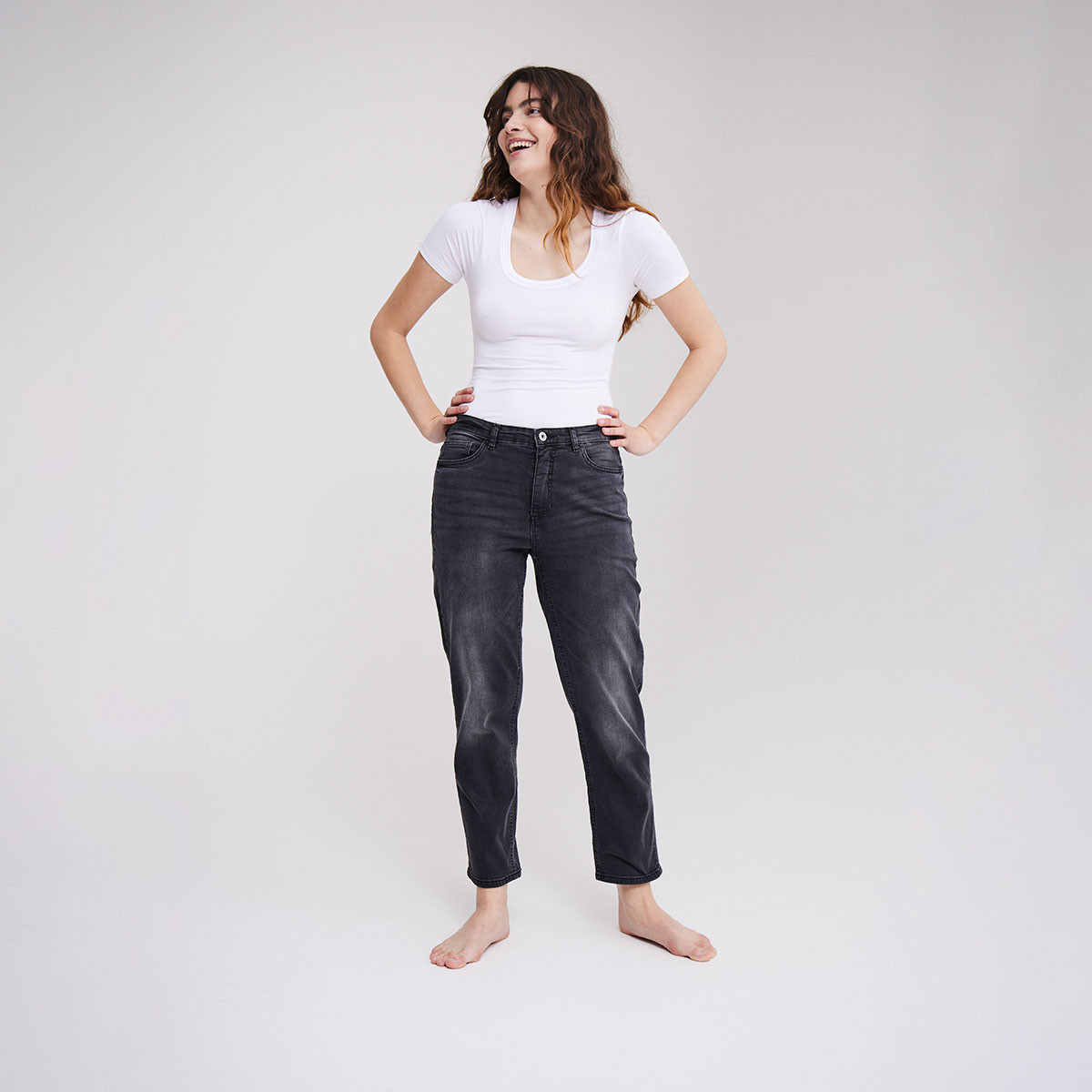 Ihtwiggy Raven Jeans - Washed Grey | Kilkenny Design