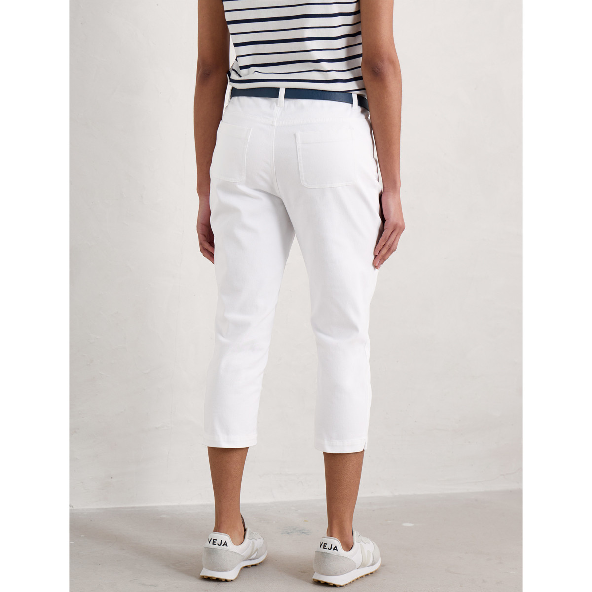 Albert Quay Crop Trousers Salt | Kilkenny Design