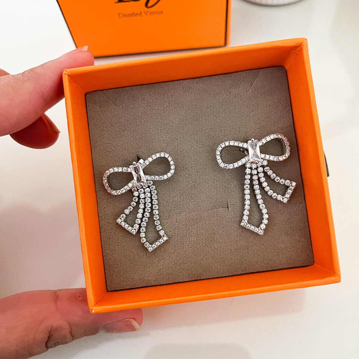 Statement Pavè Bow Earrings | Kilkenny Design