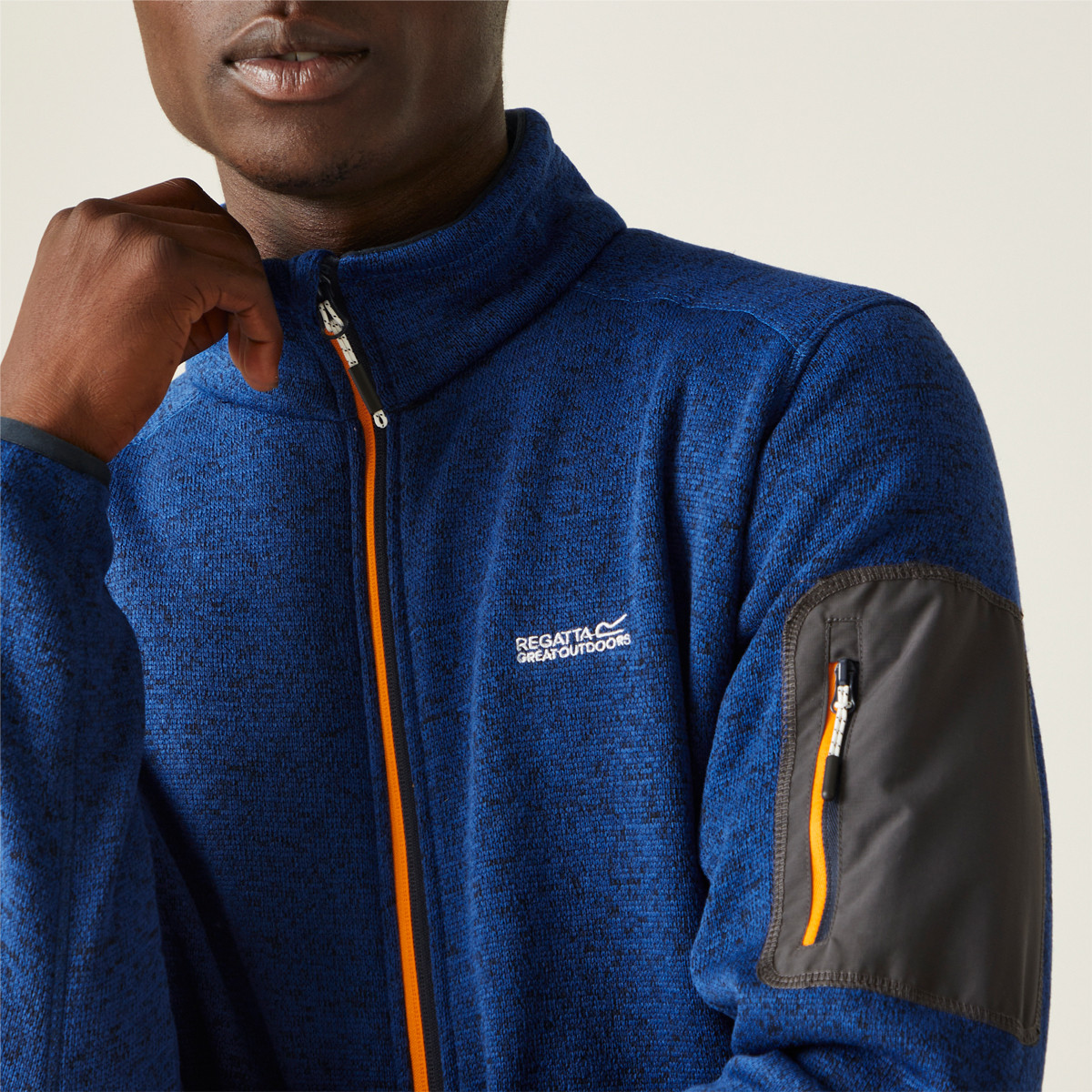 Men's Newhill Full Zip Fleece Blue | Kilkenny Design