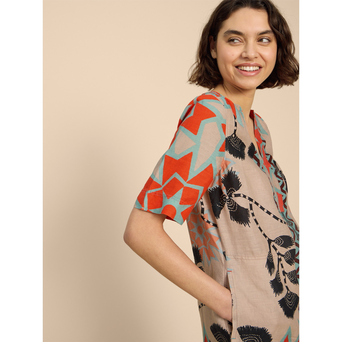 June Linen Shift Dress | Kilkenny Design