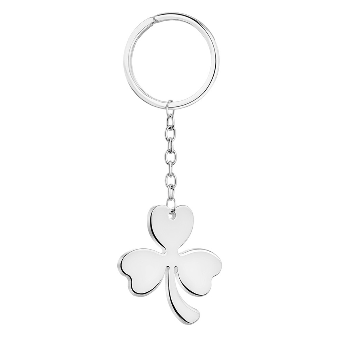 Silver Shamrock Keyring | Kilkenny Design