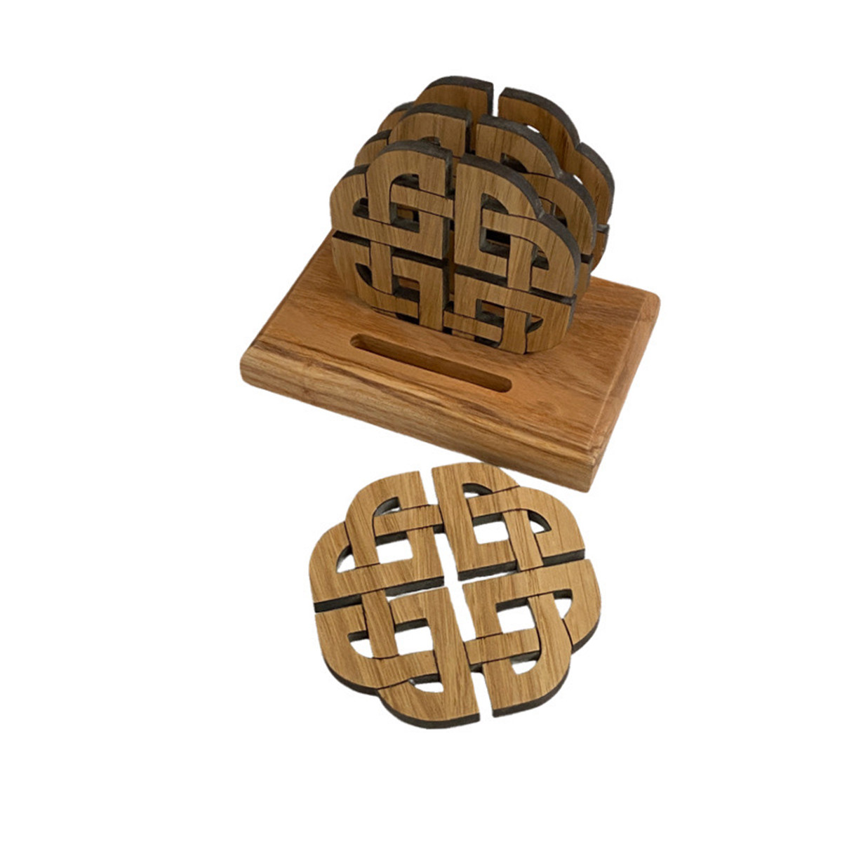 Infinity Knot Coasters with Stand Set of 4 | Kilkenny Design