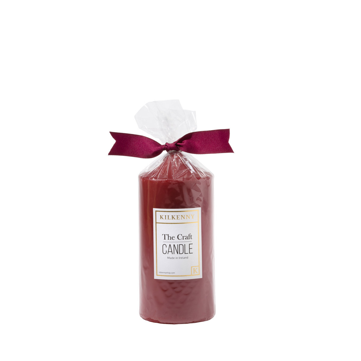 Torc Medium Pillar Candle Red | Kilkenny Design