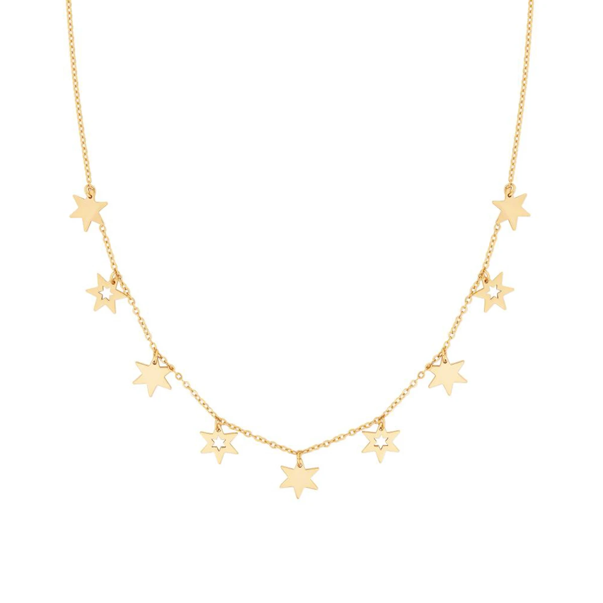 Gold Nine Star Necklace | Kilkenny Design