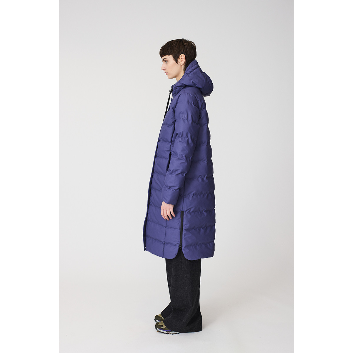 Puddle Puffer Long Jacket – Blue | Kilkenny Design