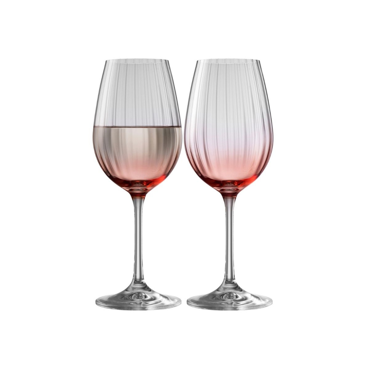 Galway Crystal Erne Blush Set Of 2 Wine Glasses Kilkenny Design