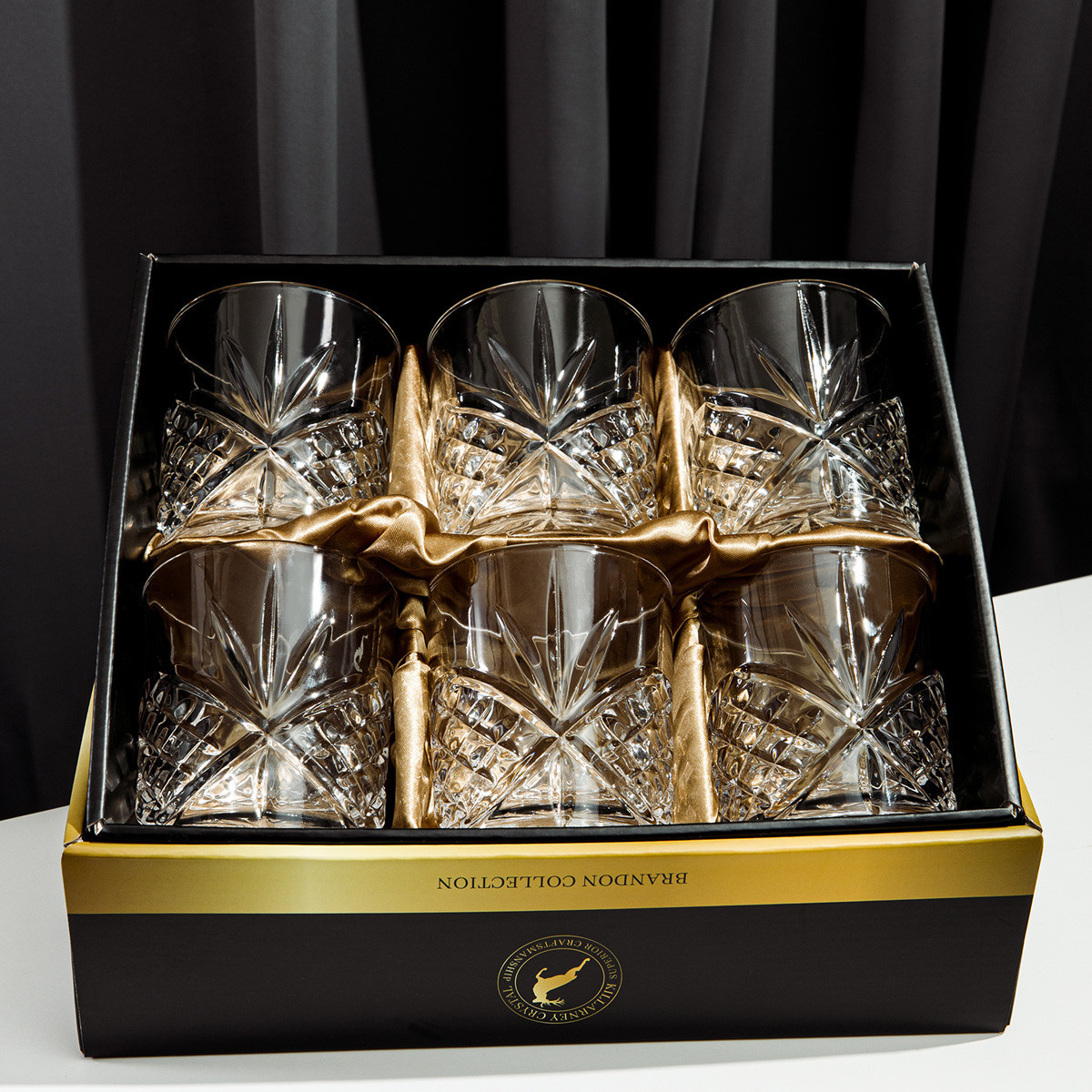 Killarney Crystal Trinity Set of 6 Whiskey Glasses | Kilkenny Design