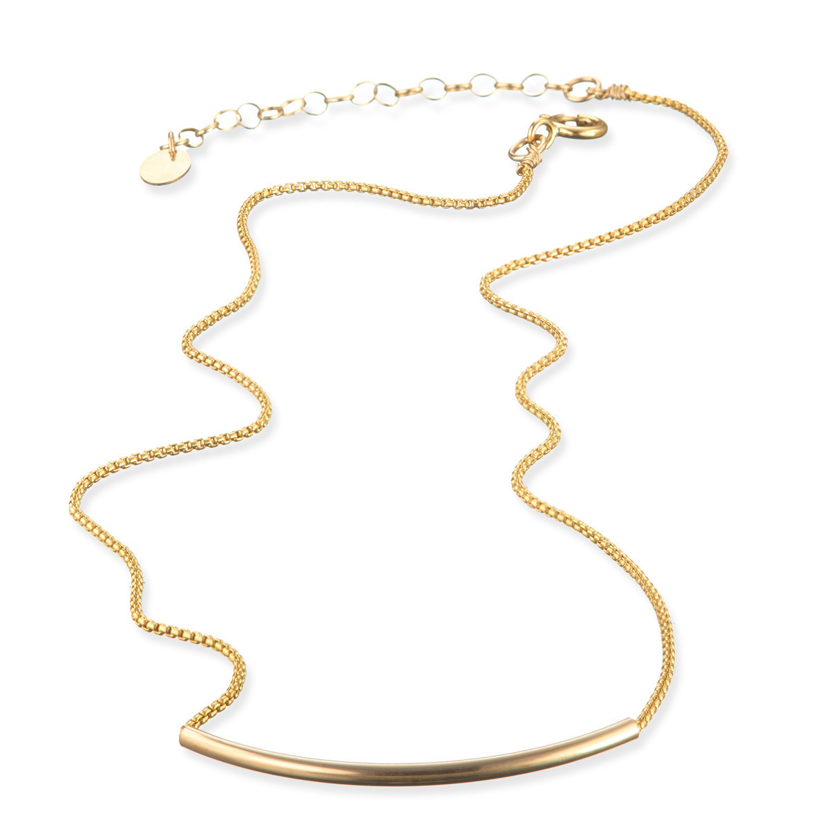 Scribble & Stone 14kt GoldFill Crescent Pendant | Kilkenny Design