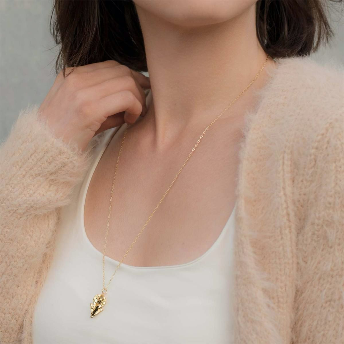 Andrea Mears Cosmic Key Gold Pendant | Kilkenny Design