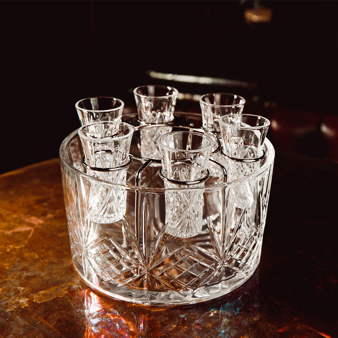 Killarney Crystal Trinity Vodka Set Kilkenny Design