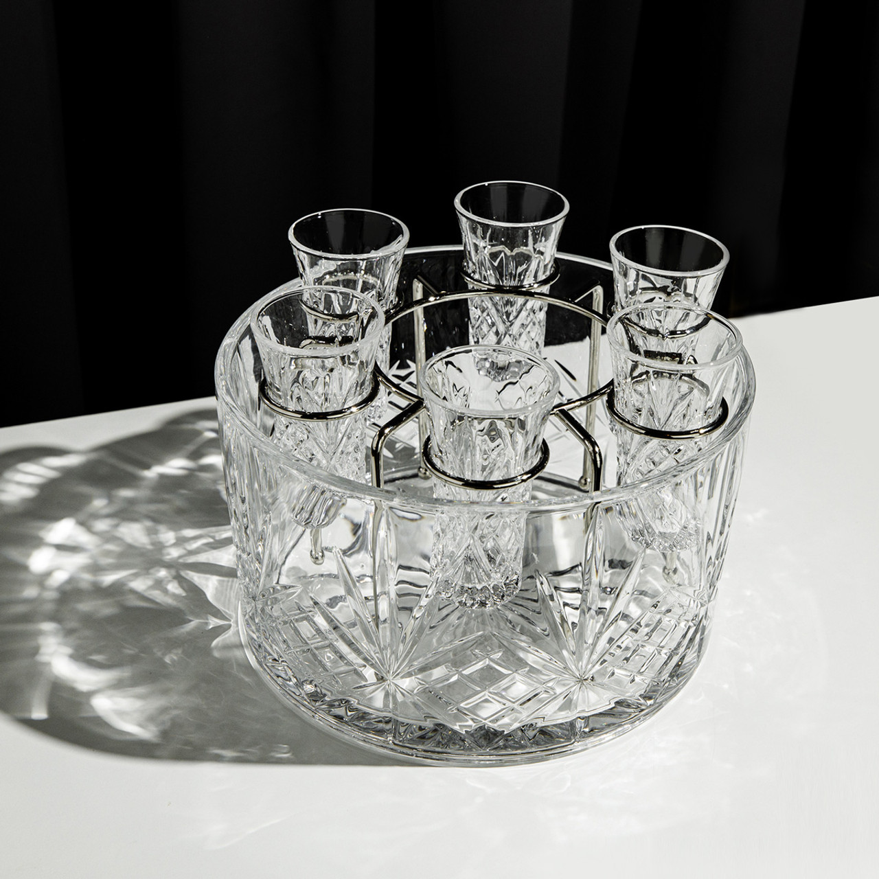 Killarney Crystal Trinity Vodka Set Kilkenny Design
