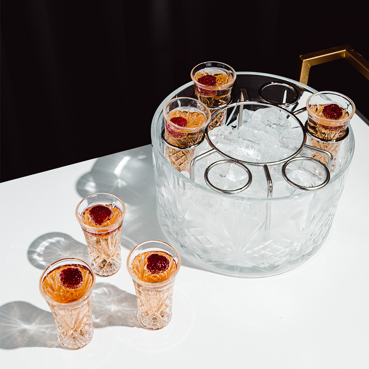 Killarney Crystal Trinity Vodka Set Kilkenny Design