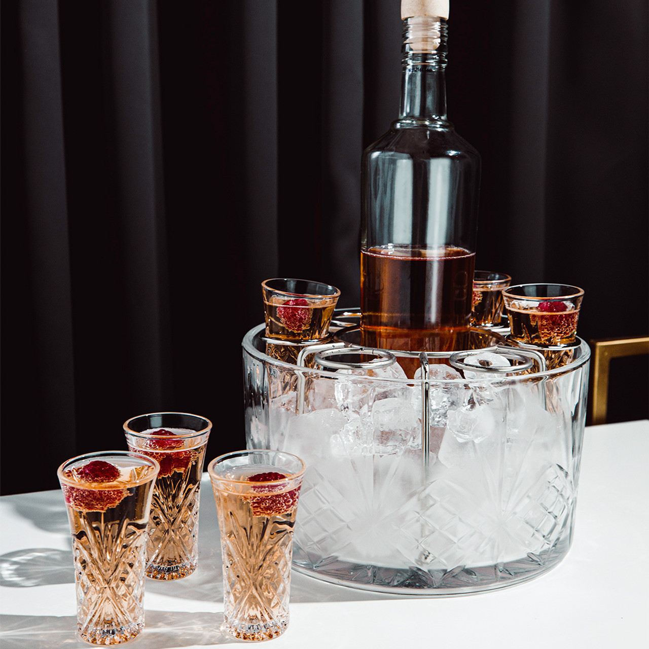 Killarney Crystal Trinity Vodka Set Kilkenny Design