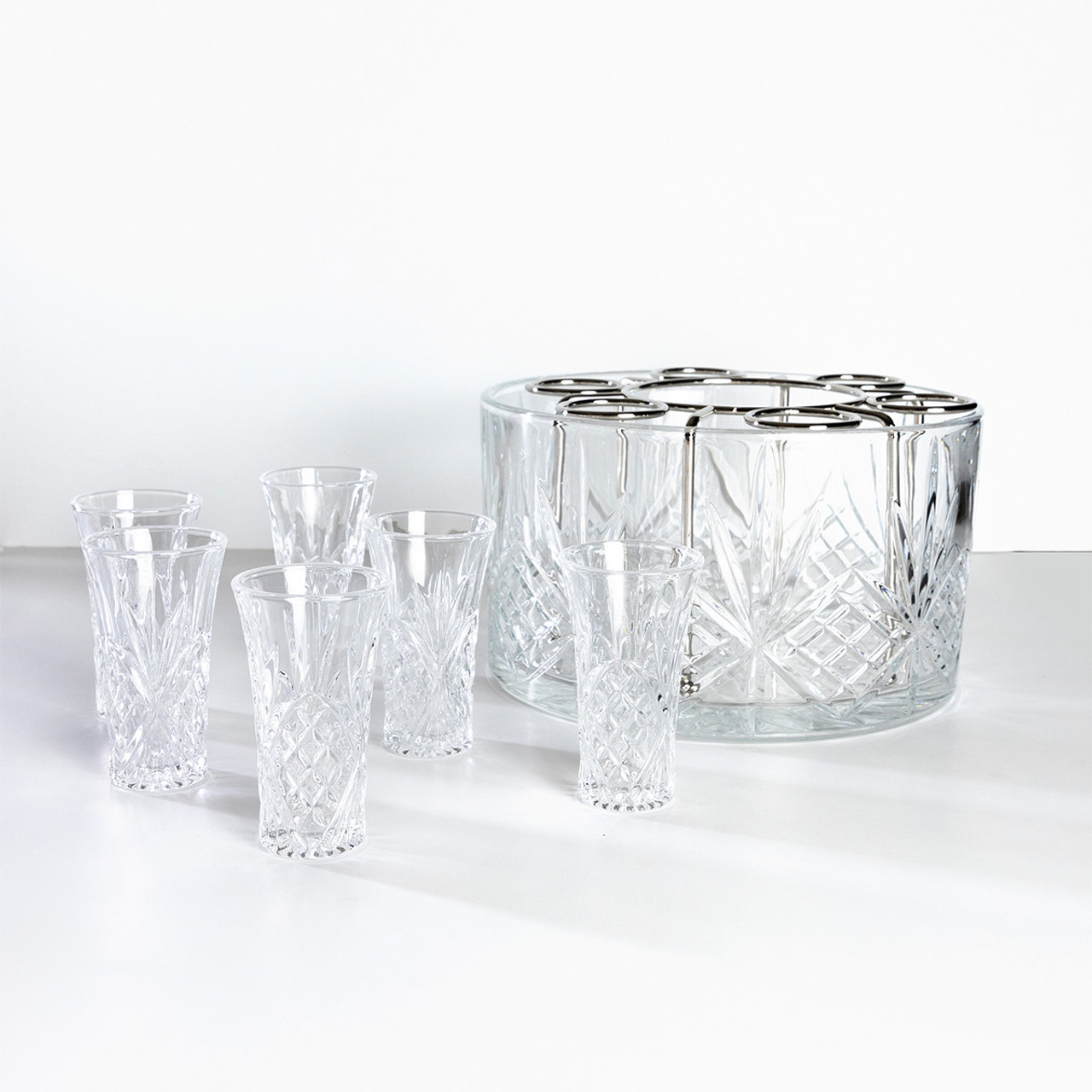 Killarney Crystal Trinity Vodka Set Kilkenny Design