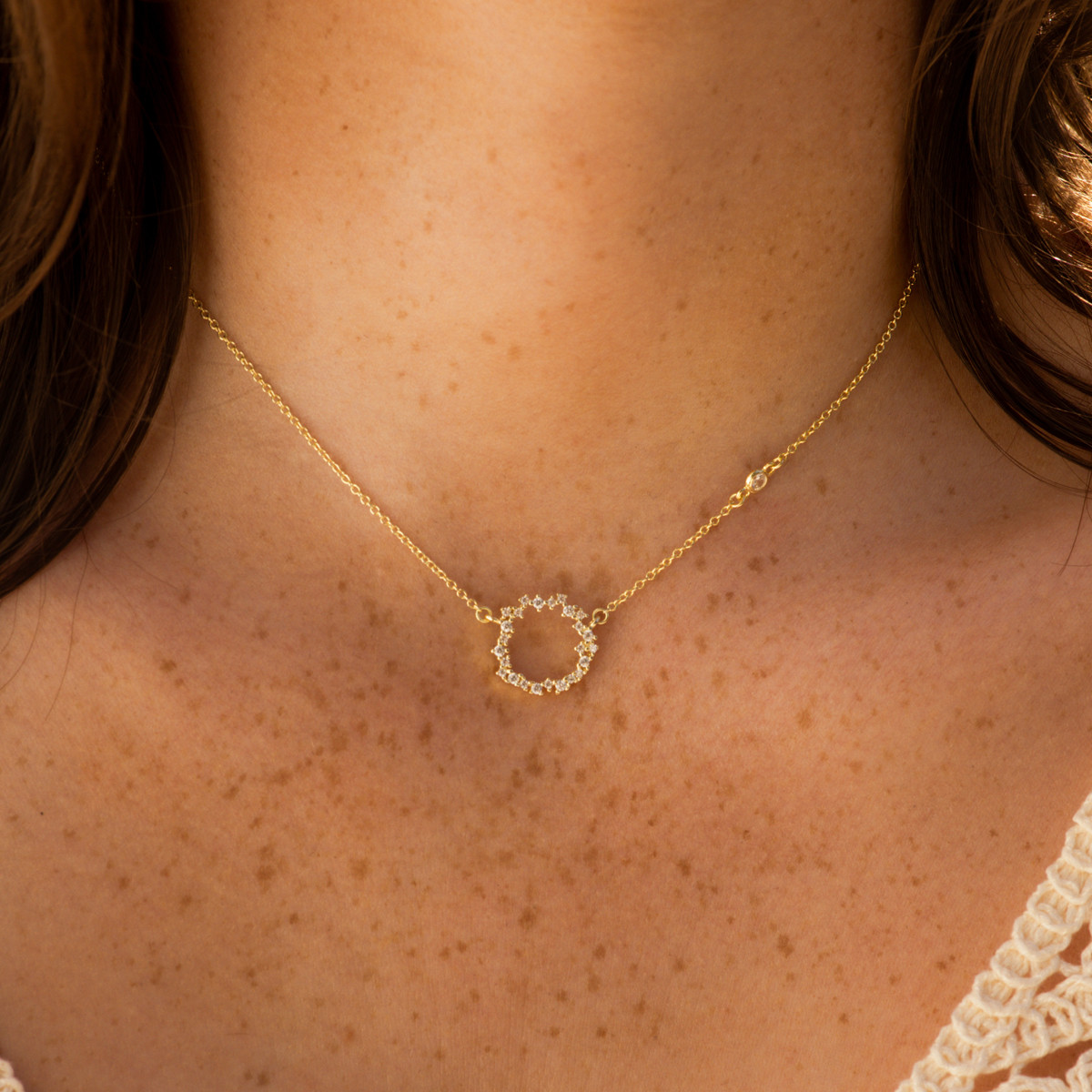 Little Light Sparkle Gold Encrusted Pendant | Kilkenny Design
