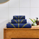 Linear Stem Navy Hand Towel | Kilkenny Design