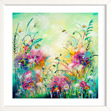 Emma Campbell Art Limited Edition 'A Bumble's Haven' Framed Print ...