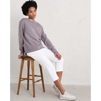 Albert Quay Crop Trousers Salt | Kilkenny Design