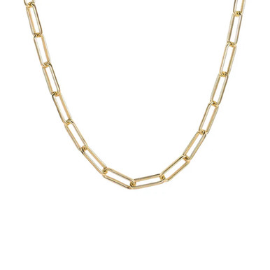 Gold Paper Clip Chain Necklace | Kilkenny Design