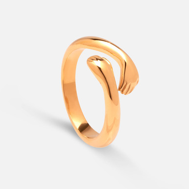 Gold Hug Me Ring | Kilkenny Design