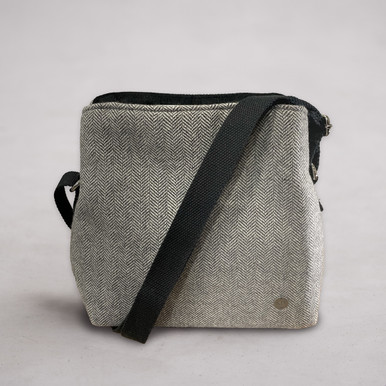 Susan Tweed Crossbody Grey Herringbone | Kilkenny Design