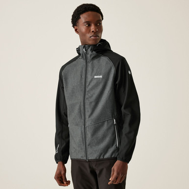 Men's Arec III Softshell Jacket Ash Marl Black | Kilkenny Design