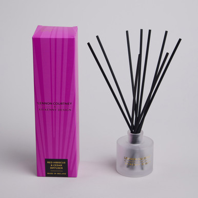 Red Hibiscus & Cedar Luxury Reed Diffuser | Kilkenny Design