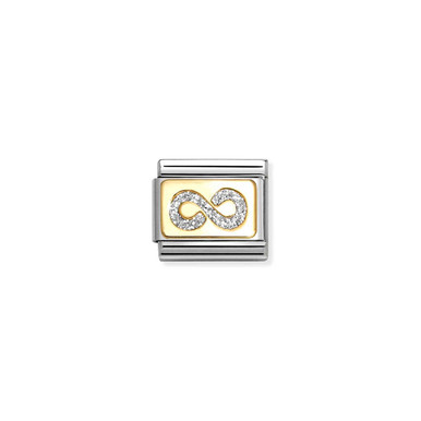 Yellow Gold Infinity with Glitter - Composable Charm | Kilkenny Design