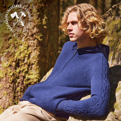 Mark Fleck Full Zip Hoodie – Navy | Kilkenny Design