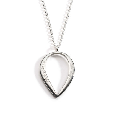 Silver Buíochas go deo Large Pendant | Kilkenny Design