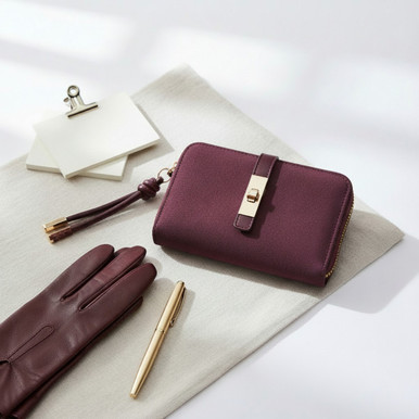 Eleanor Suede Leather Purse – Brown | Kilkenny Design