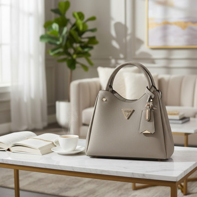 Meridian Logo Handbag - Beige | Kilkenny Design