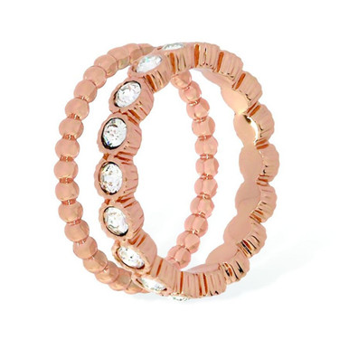 Tipperary Crystal Rose Gold Eternity Ring | Kilkenny Design