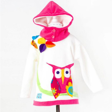 Wacky Clothing Cream Owl Hoodie | Kilkenny Design