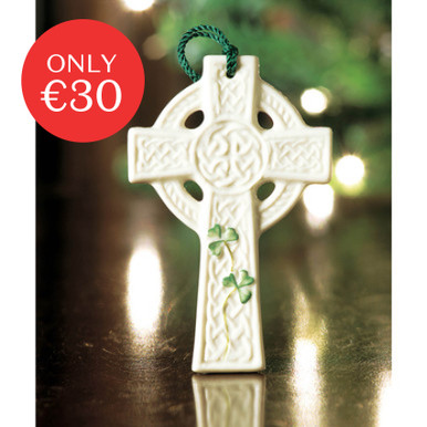 Belleek St. Kieran's Celtic Cross Ornament | Kilkenny Design