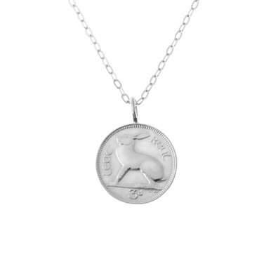 Andrea Mears Silver Lucky Irish Coin Necklace | Kilkenny Design