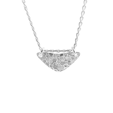 Andrea Mears Silver Little Shield Necklace | Kilkenny Design