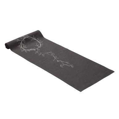 Irish Linen House Wreath Grey Table Runner | Kilkenny Design