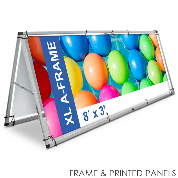 Outdoor Wind Sign Frame With Optional Printed Graphics