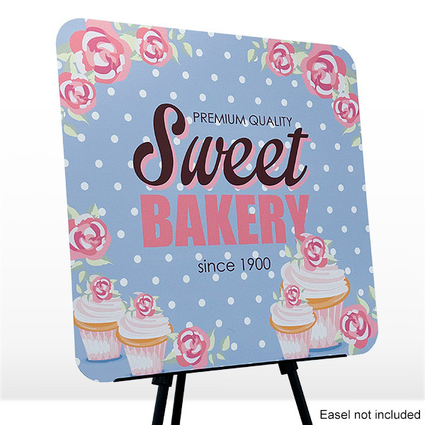 Rounded Square PVC Board Signs