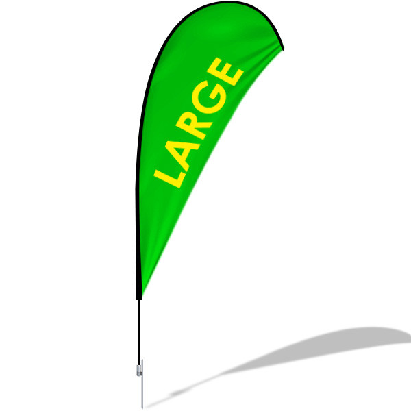 Large Tear Drop Flag