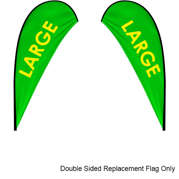 Large Tear Drop Flag Double Sided Replacement flag
