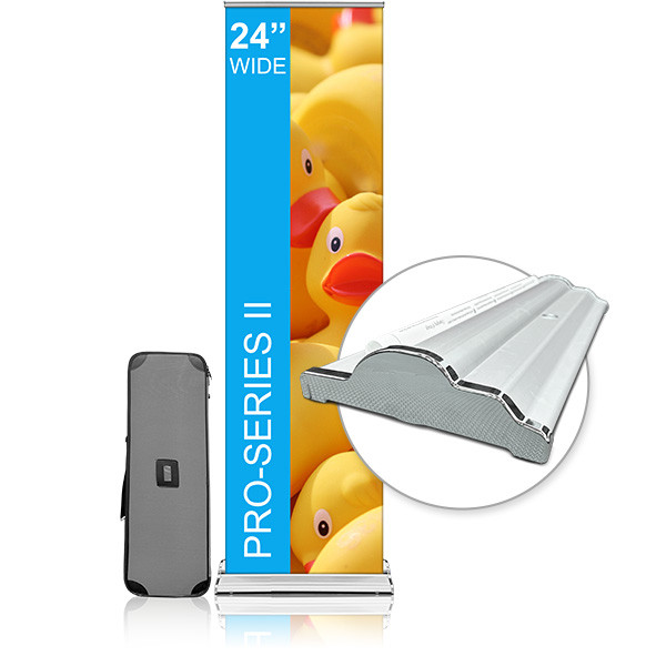 24" Lite PRO-Series Retractable Banner Stand
