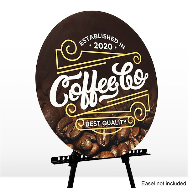 Circle Corrugated Plastic Signs
