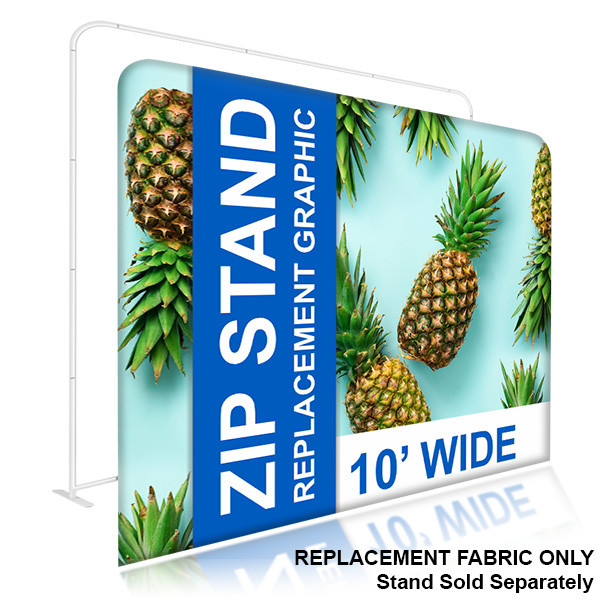 Replacement Graphic for 10' wide Stretch Fabric Zip Stand