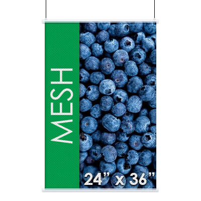 Custom printed hanging window posters
