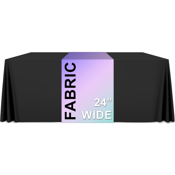 Custom Printed 24" wide Fabric Table Runner